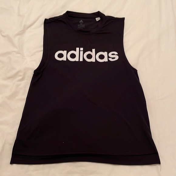 adidas | Tops | Adidas Black Muscle Tee | Poshmark